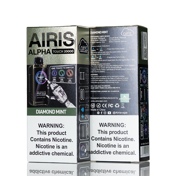 Airis Alpha Touch 20K Puffs Disposable | Only $6.99