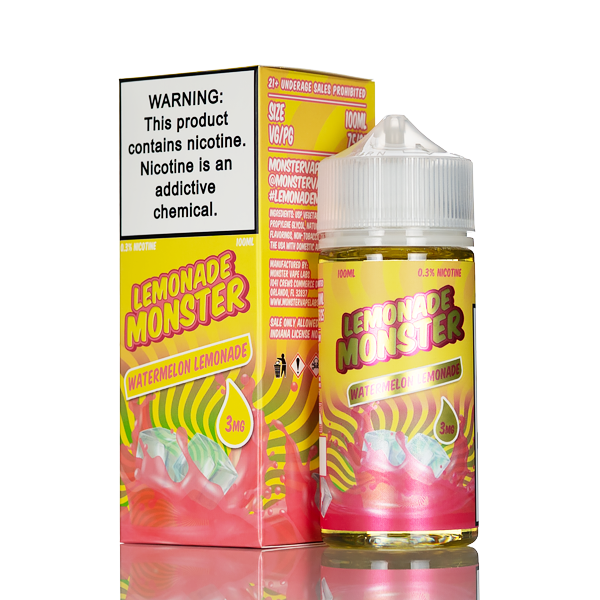 Lemonade Monster - Watermelon Lemonade - 100mL | USA Made Vape Juice