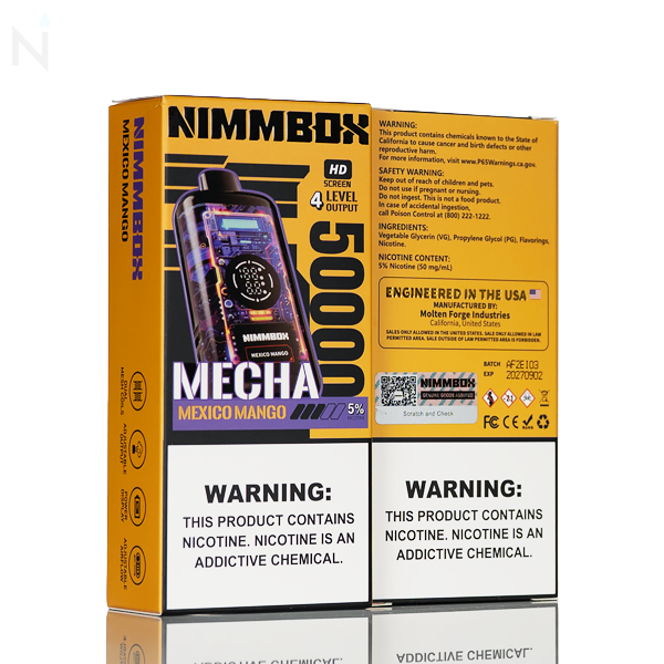 NimmBox Mecha 50K Puffs Disposable Vape | Only $15.99