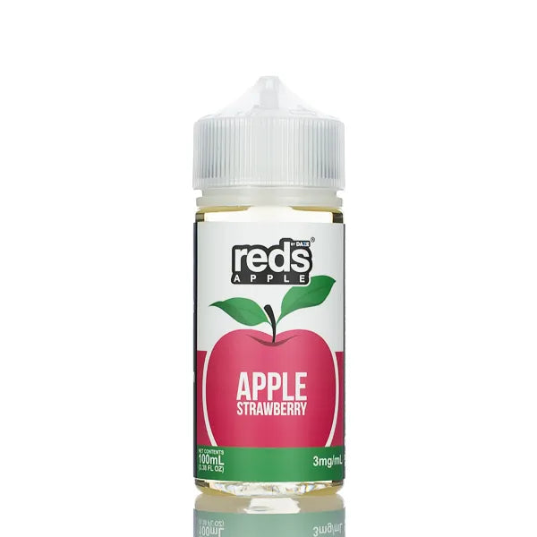 7 Daze Reds Apple eJuice Strawberry - 100ml | Vape Juice