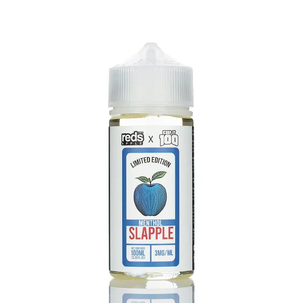 7 Daze Reds Apple x Keep It 100 - Slapple Menthol - 100ml | Vape Juice