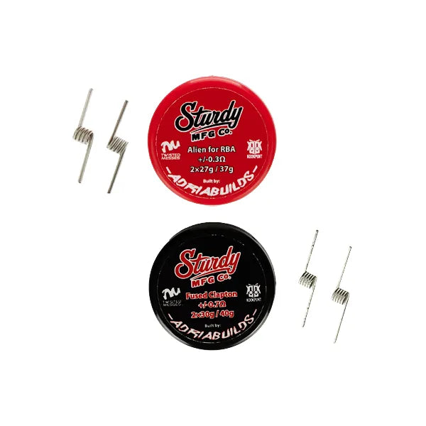 Sturdy Mfg Co. x Adria Builds - Prebuilt Clapton Coils | Vape Coil